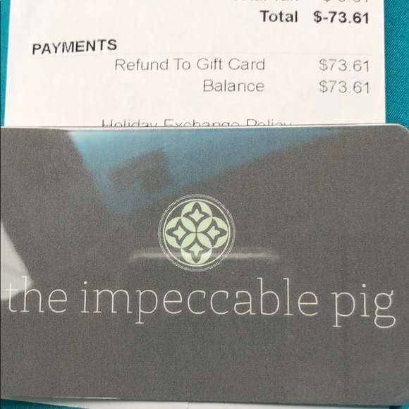 Other | 7361 Impeccable Pig Gift Card | Poshmark
